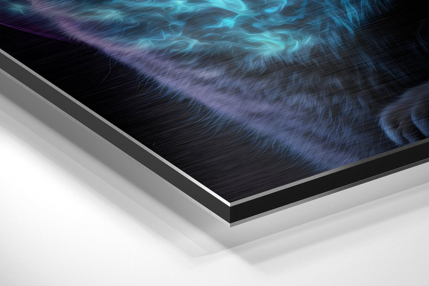 Cat Brushed Aluminium Dibond Wall Art – Insigneart UK