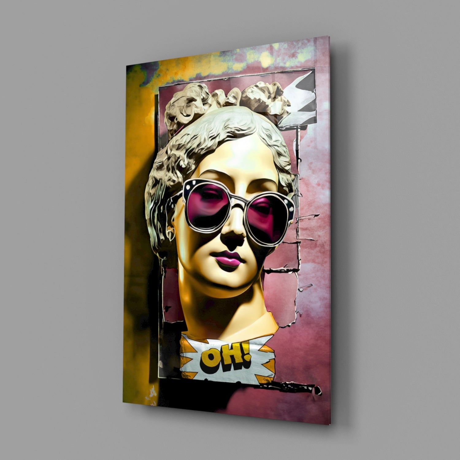Oh! Glass Wall Art || Designer Collection – insigneart.co.uk